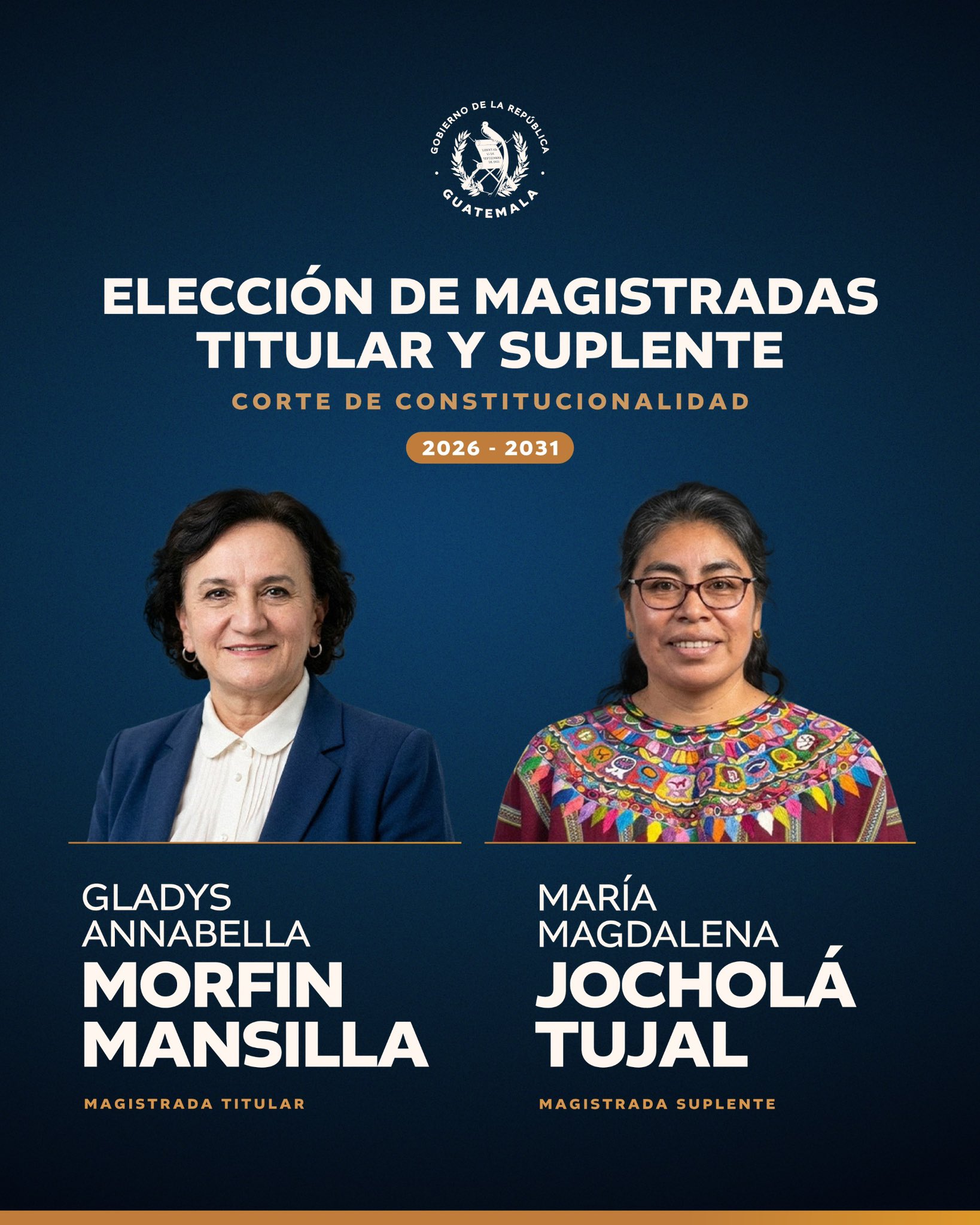 Anuncio de las Nuevas Magistradas de la CC: Annabella Morfin y Maria ...